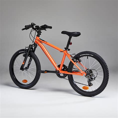 Bici Mtb Bambino 6 9 Anni Explore 500 Arancione 20 Pollici Rockrider