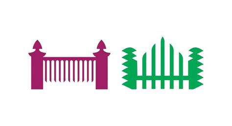 Premium Vector Vector Entry Gateway Minimalistic Design