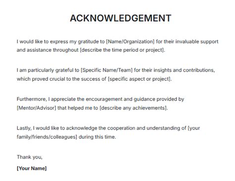 Free Ai Acknowledgement Generator Acknowledgement Maker Online
