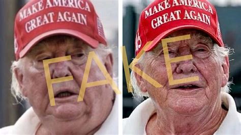 These 2 Photos Of Trump Golfing Without Makeup Are Fake