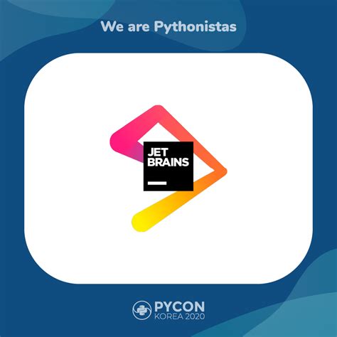 Pycon Korea 파이콘 한국 2020 사파이어 후원사 소개 Jetbrains♦️ 🔗