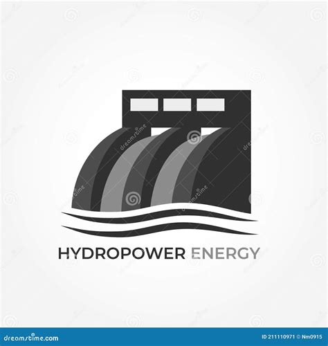 Icône énergie Hydroélectrique Centrale Hydroélectrique Symbole De L