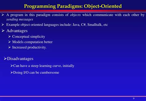 Ppt Overview Of Programming Paradigms Powerpoint Presentation Id