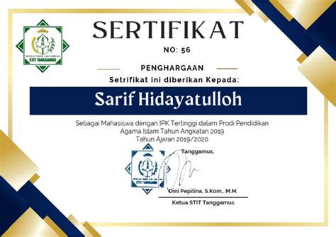 Merah Putih Moderen Sederhana Piagam Penghargaan Lomba Pidato