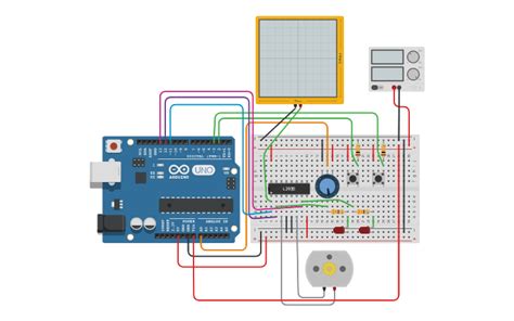 Circuit Design Motor Control Tinkercad