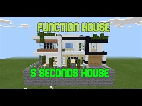 HOW TO MAKE A HOUSE USING FUNCTION COMMAND MCPE - YouTube