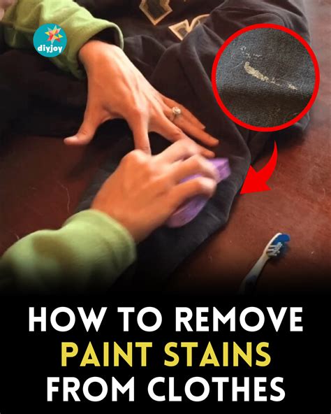How To Remove Paint Stains From Clothes DIY Joy