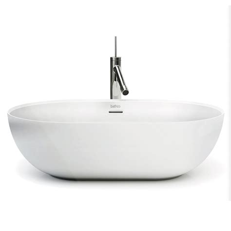 Bathco Håndvask Livera Hvid Glat cm Hill Ceramic