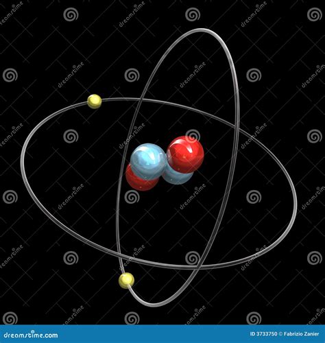 3d Helium Atom Stock Illustration Illustration Of Micro 3733750