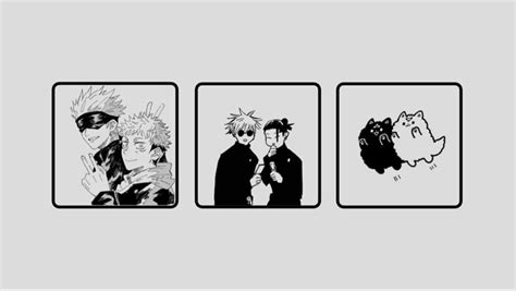 Jjk Icons Jjk Black And White Wallpaper Pc Black And White Anime