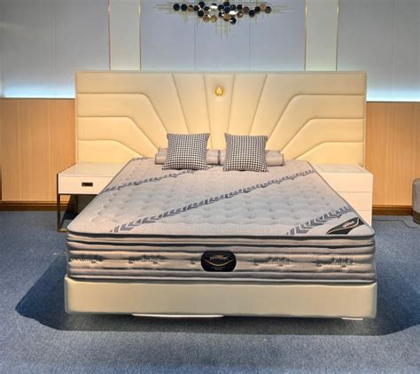 Queen Size Upholstered Platform Solid Wood Bed Frame Golden Metal Legs