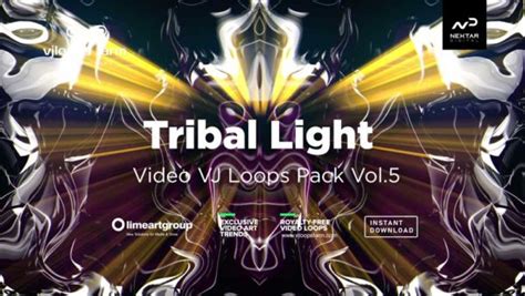 Tribal Light Video VJ Loops Pack Vol 5 VJ Loops Farm