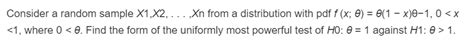 consider a random sample x1 x2 xn from a