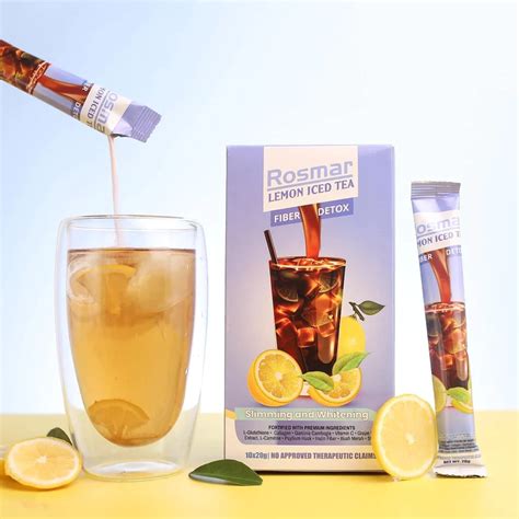 Rosmar Detox Drink Lemon Iced Tea Coffee Lychee Choco 10s La