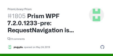 Prism Wpf Pre Requestnavigation Is Not Working Issue Prismlibrary Prism