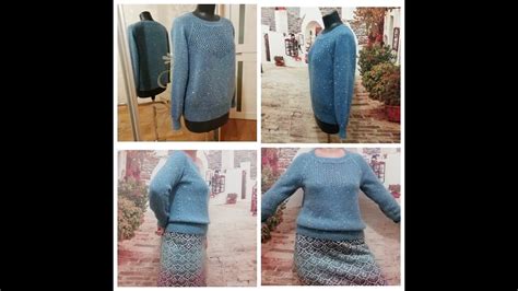 Джемпер спицами регланом сверху из пряжи Ализе ангора голд стар смотреть онлайн все 4 видео