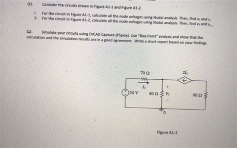 Solved Q1 I Ii Consider The Circuits Shown In Figure A1 1
