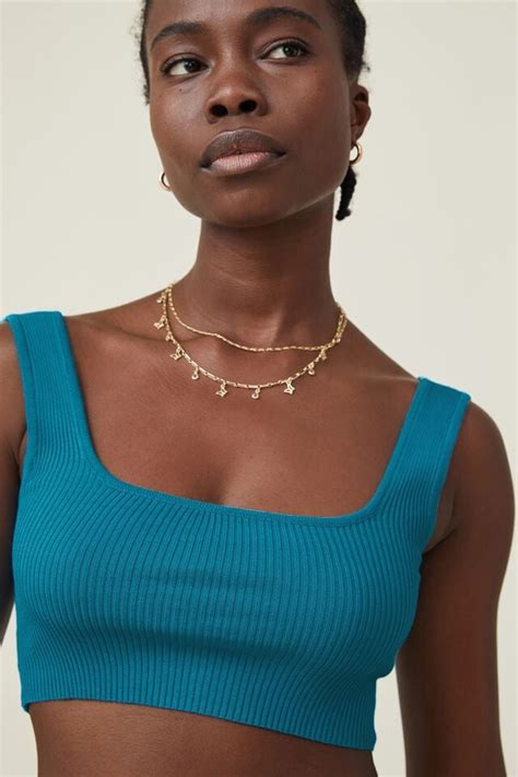 Foxy Rib Square Neck Tank