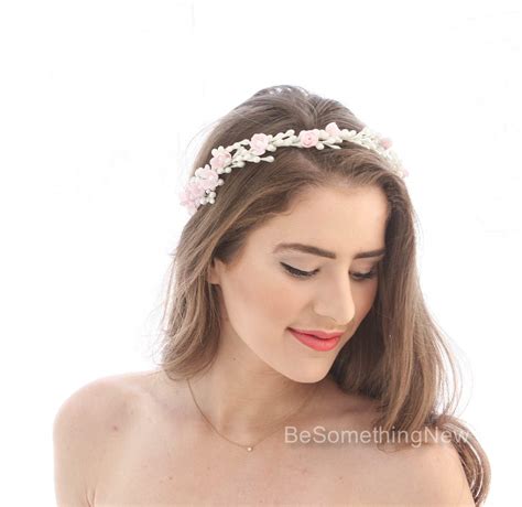Cherry Blossom Flower Crown First Communion Flower Crown White Flower