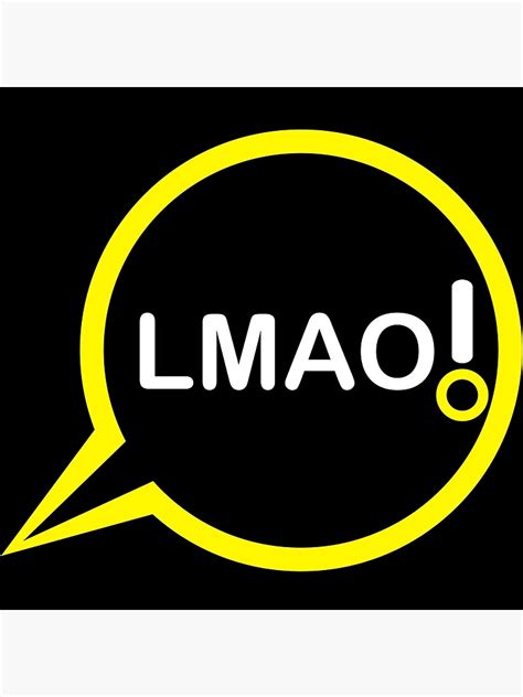 Lmao Laughing My Ass Off Lucky Yellow My Word Bubble Blessing