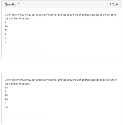 Solved Given An Word Way Set Associative Cache And The Chegg Com