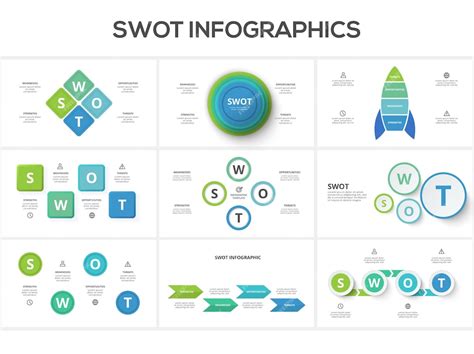 Définir Le Diagramme Swot Avec 4 étapes Options Parties Ou Processus