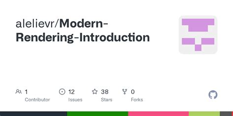 Github Alelievrmodern Rendering Introduction