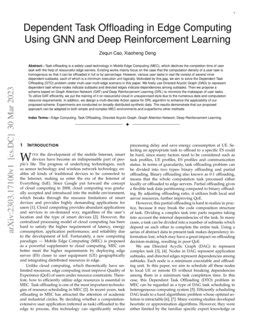 Dependent Task Offloading In Edge Computing Using GNN And Deep