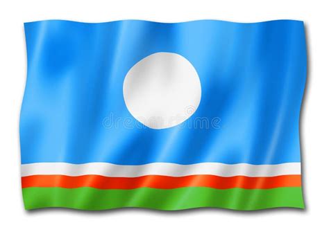 Sakha State Republic Flag Russia Stock Illustration Illustration
