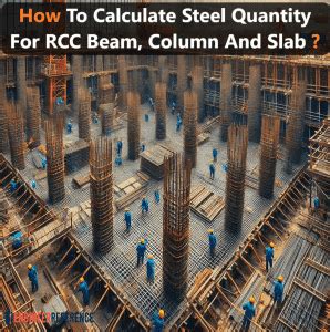 How To Calculate Steel Quantity For RCC Beam Column And Slab
