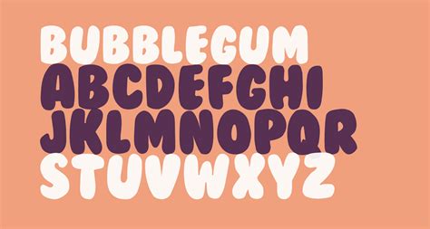 Bubble Gums Font Download Images And Photos Finder