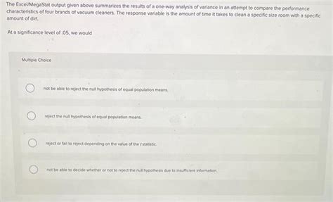 Solved Anova Table Post Hoc Analysis Tukey Simultaneous