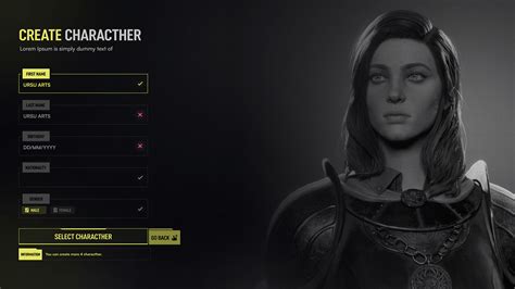 Fivem Multichar X Create Character UI UX Design Behance