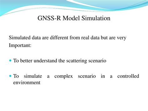 Ppt Gnss Reflectometry For Sea Surface Wind Speed Estimation