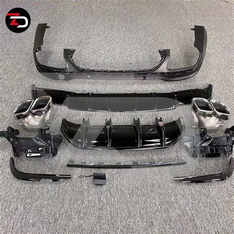 Body Kit With Front Bumper Diffuser Exhaust Tips Lights For Mercedes Glc Suv L L