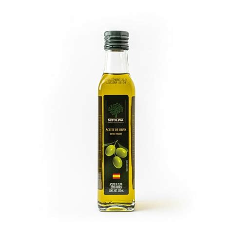 Aceite De Oliva Extra Virgen Mitoliva Botella De Vidrio 250 Ml