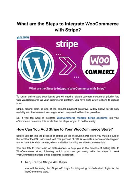 PPT Easy Steps Integrating With WooCommerce Multiple Stripe Accounts PowerPoint Presentation