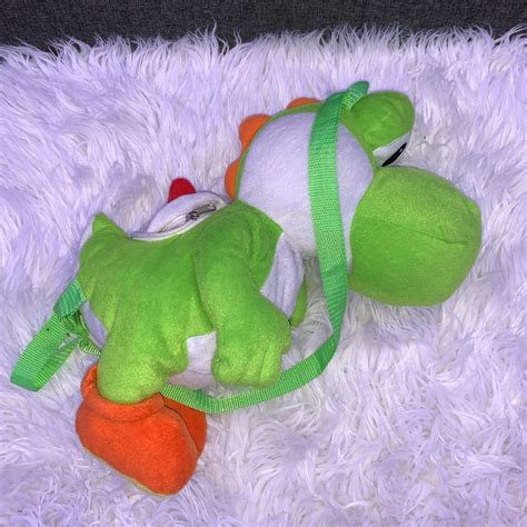 Vintage Yoshi Backpack ෆ⸒⸒minor Pink Hair Dye Depop