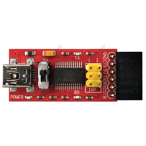 Преобразователь интерфейсов USB-UART TTL (ISP) FTDI FT232 купить в ...
