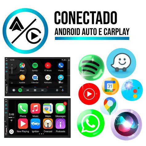 Mp5 7 Polegadas Carplay Android Auto Civic 2007 2011 Câmera Ecarshop
