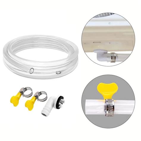 Drain Pipe Drain Kit A C Drainage Set With Clamps Casement Air
