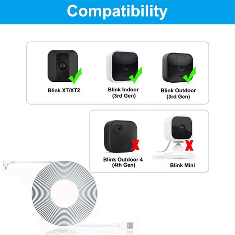 Itramax Cable De Carga Blink Blink De 20 Pies Para Exterioresinteriores