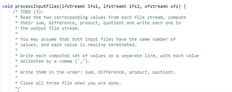 Solved In C Im Given A 2 Text Files Ifs1 And Ifs2 And