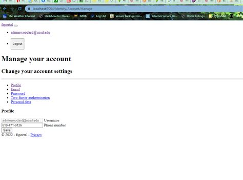 asp core 6 mvc identity does not appear to be getting the default