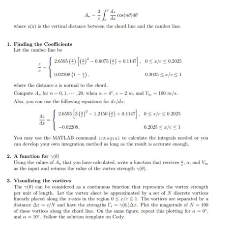 The Flow About A Thin Cambered Airfoil Shown In Chegg