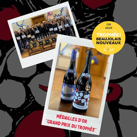 Nos vins récompensés au Trophée des Beaujolais Nouveaux Les Vins