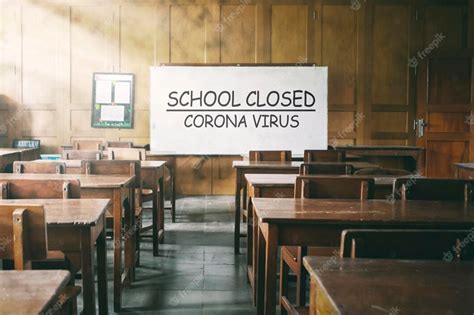 Premium Photo Empty Classroom Due To Coronavirus Pandemic