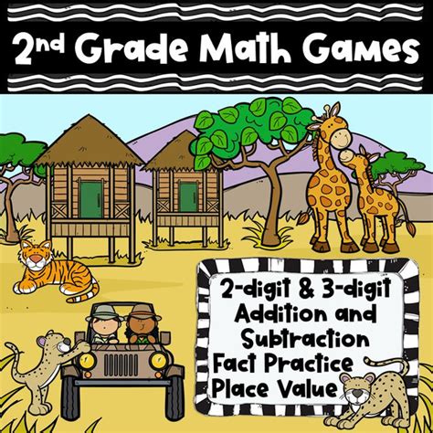 End Of Year Math 2 Digit And 3 Digit Addition And Subtraction Digital Game