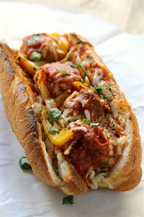 Garlic Meatball Subs