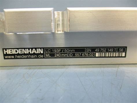 Heidenhain 557676 02 Sealed Linear Encoder Lc1934 Etech Surplus